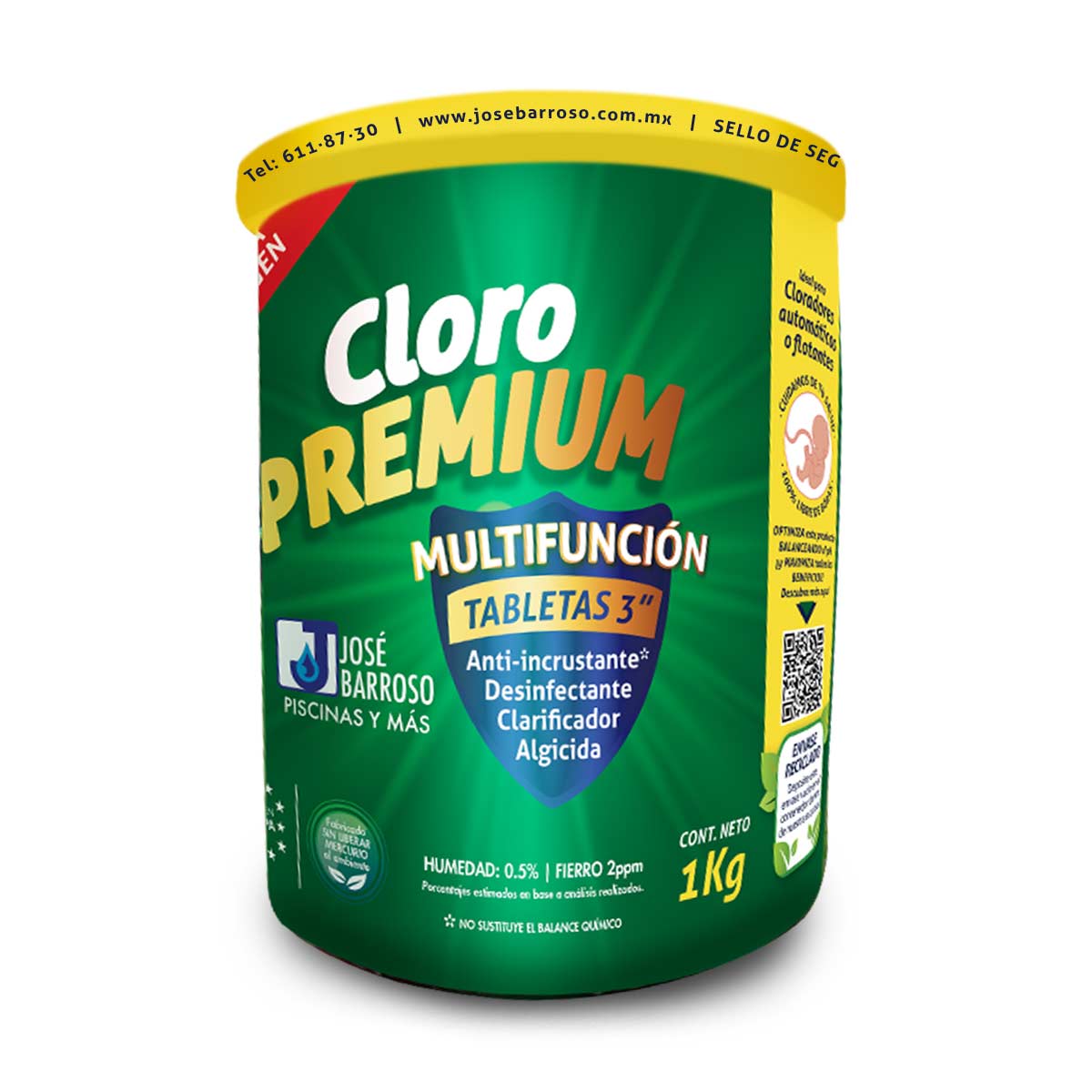 Cloro Tabletas Multifunción 1kg - Pastillas con Anti-Sarro! – José Barroso