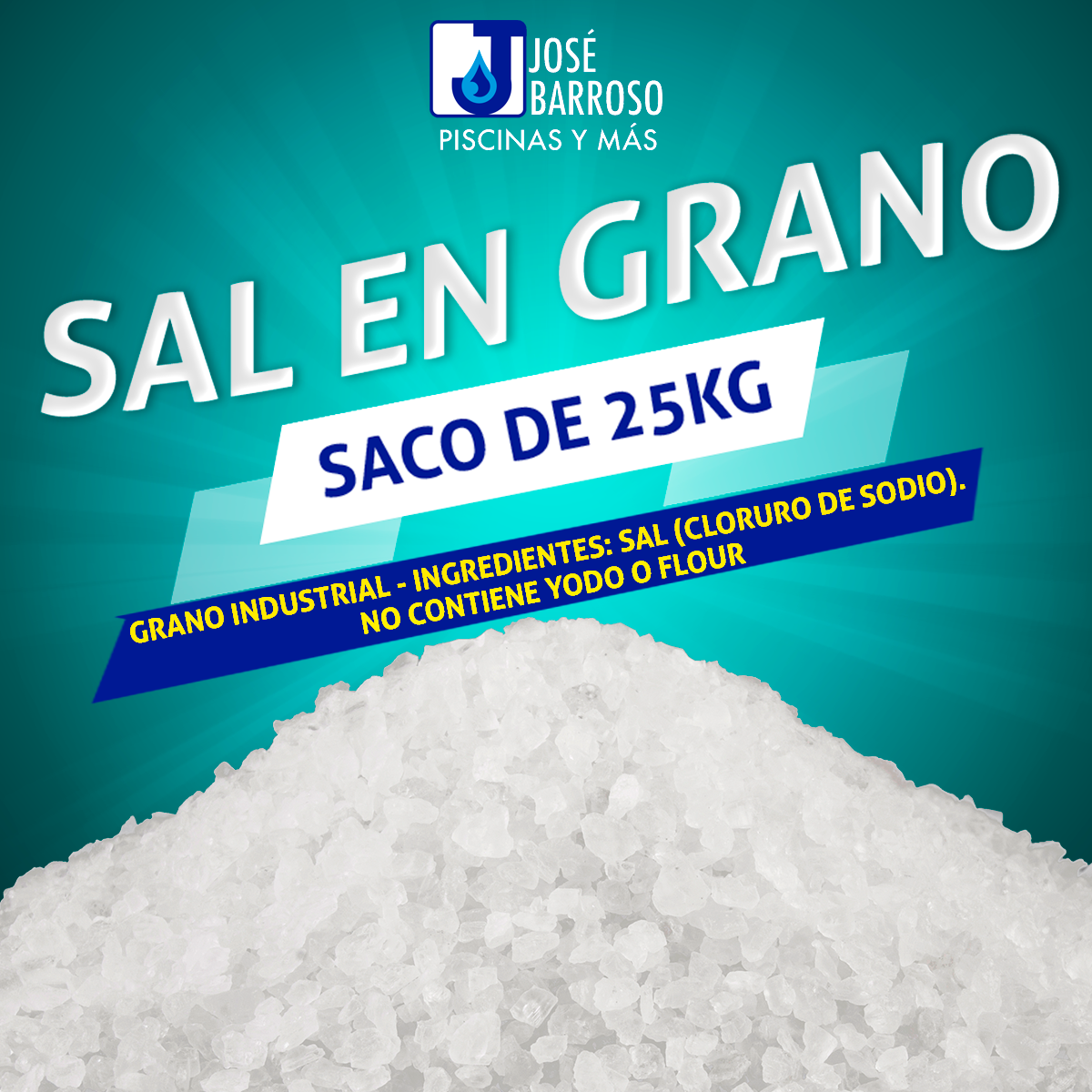 Sal En Grano 25 Kg Para Alberca piscina - Para Suavizadores – José Barroso